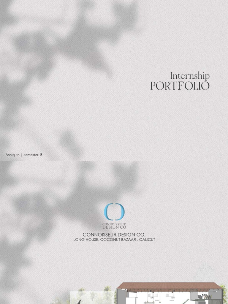 Internship Portfolio | PDF | Design | Real Estate