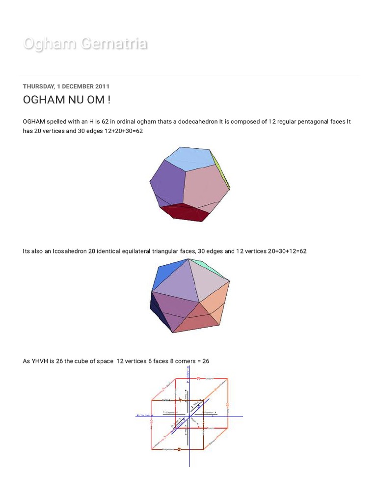 Ogham Gematria and Sacred Geometry | PDF | Orthography | Writing