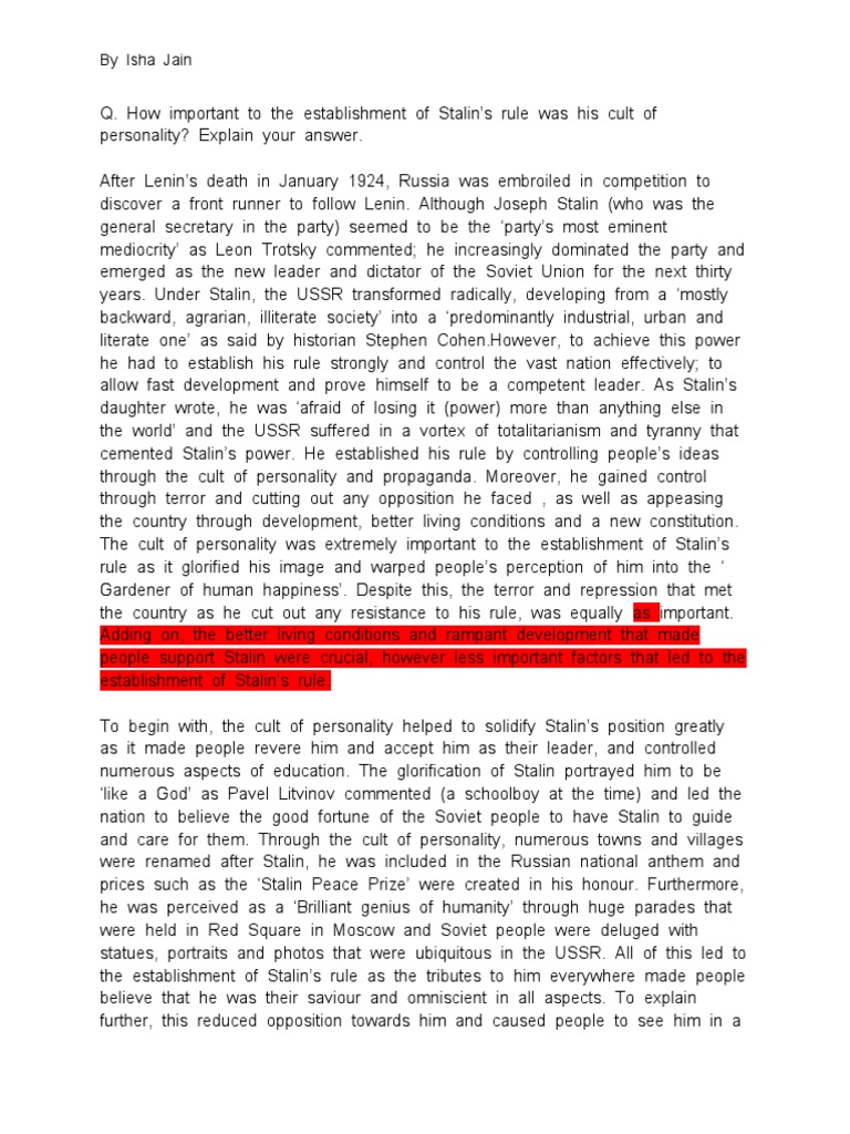 Depth Study - Russia | PDF | Joseph Stalin | Gulag