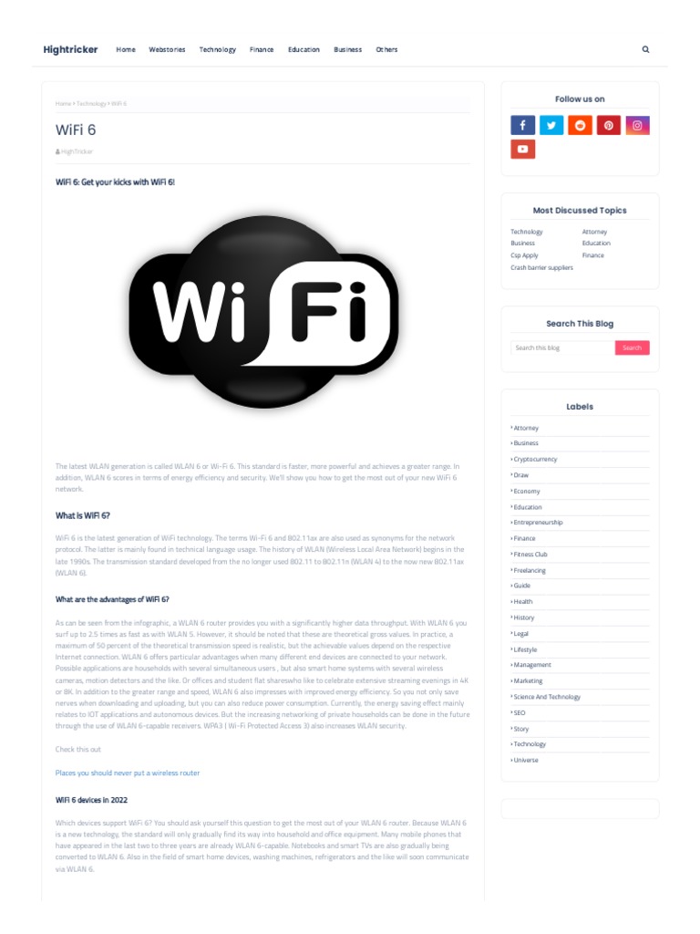 Wifi 6 | PDF | Wi Fi | Wireless Lan