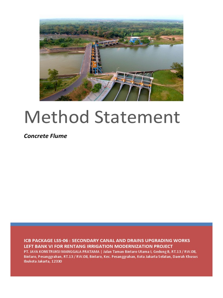 Method Statement Flume | PDF