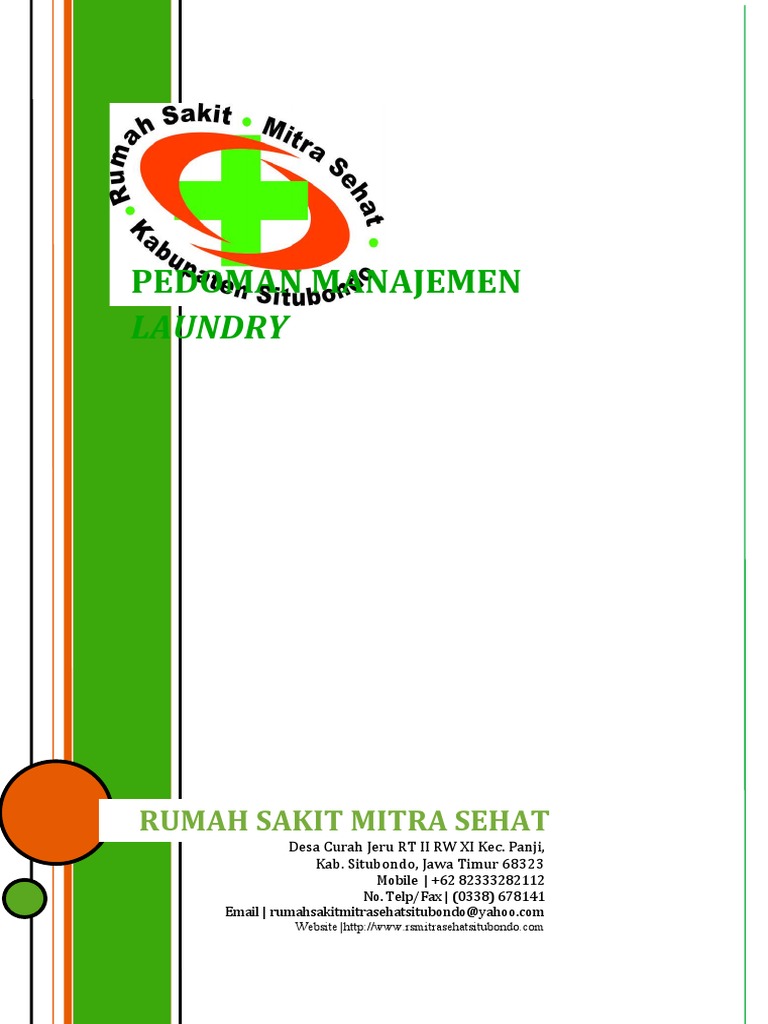Pedoman Manajemen Laundry RS Mitra Sehat | PDF