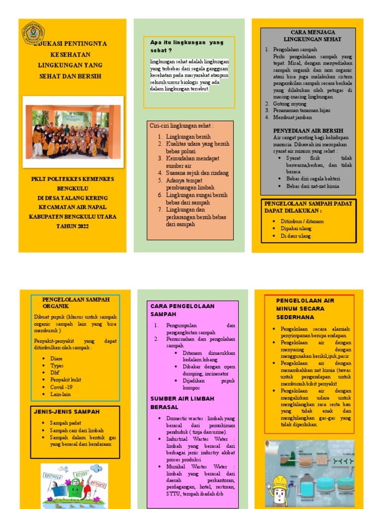 Leaflet Kesehatn Lingkungan Fixx | PDF