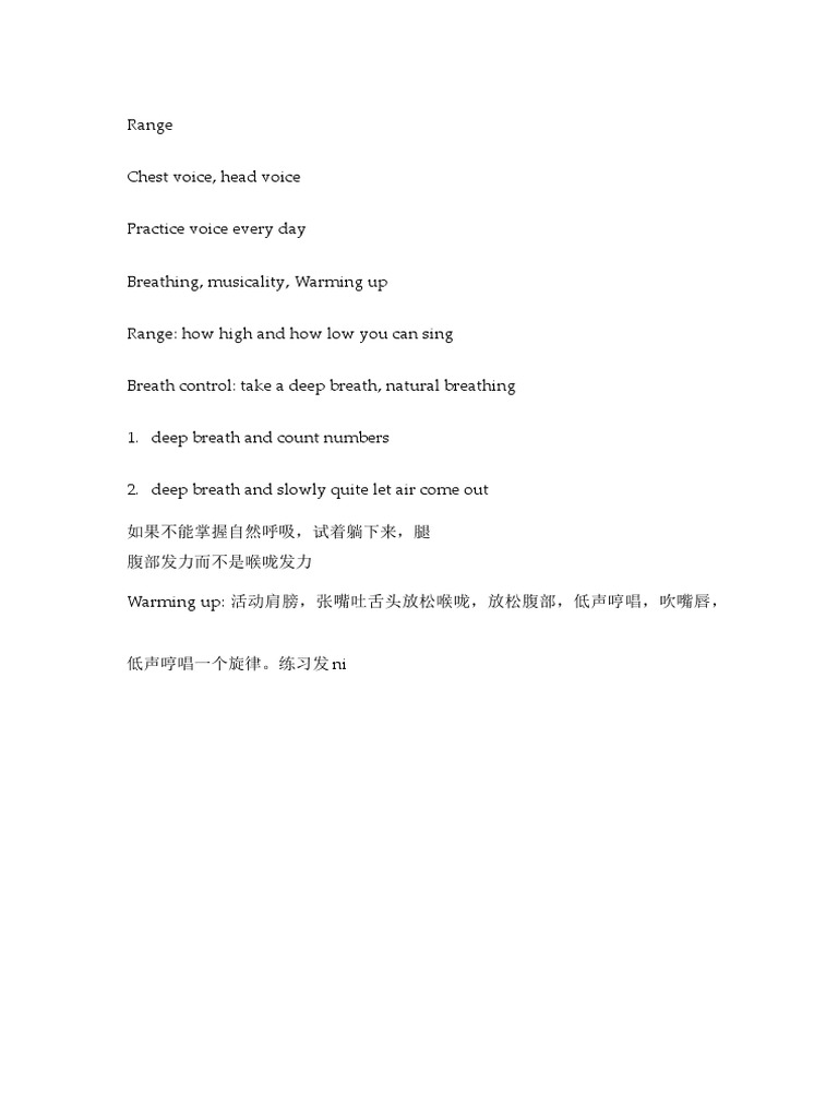 Vocal Training | PDF | Language Arts & Discipline