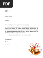 Solicitation Letter For Christmas Party | PDF