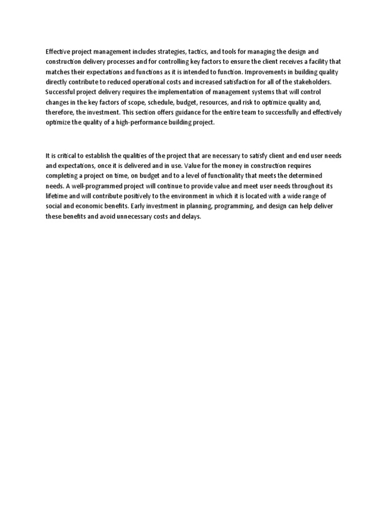 Effective Project Management Includes Strategies Pdf Finance And Money Management