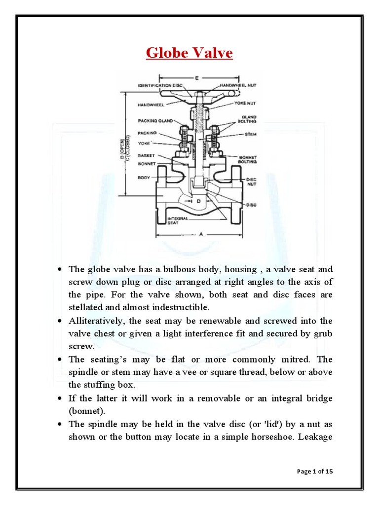 Valves Notes | PDF | Valve | Mechanical Engineering