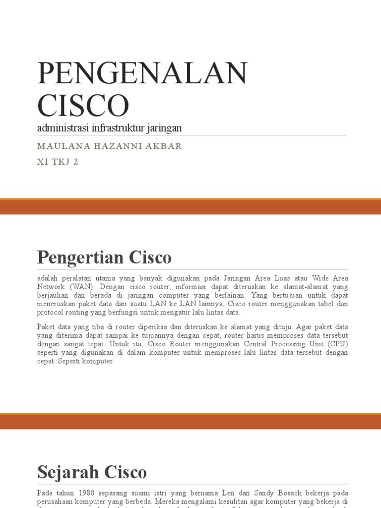 Pengenalan Cisco dan Fungsinya | PDF