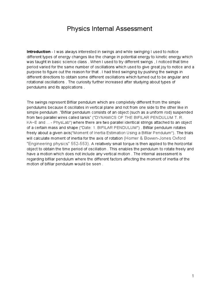 Physics Internal Assessment (3) (1) (1) Updated (3) Final | PDF ...