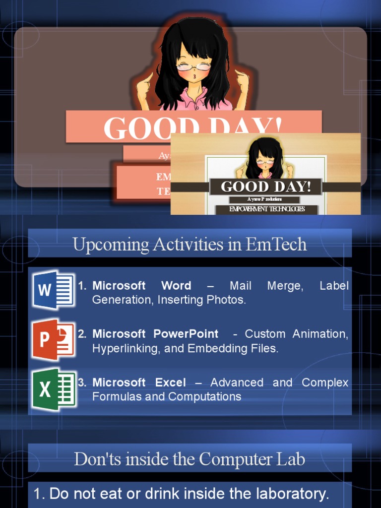 EmTech Lab Guidelines & Activities | PDF | Electrical Connector ...