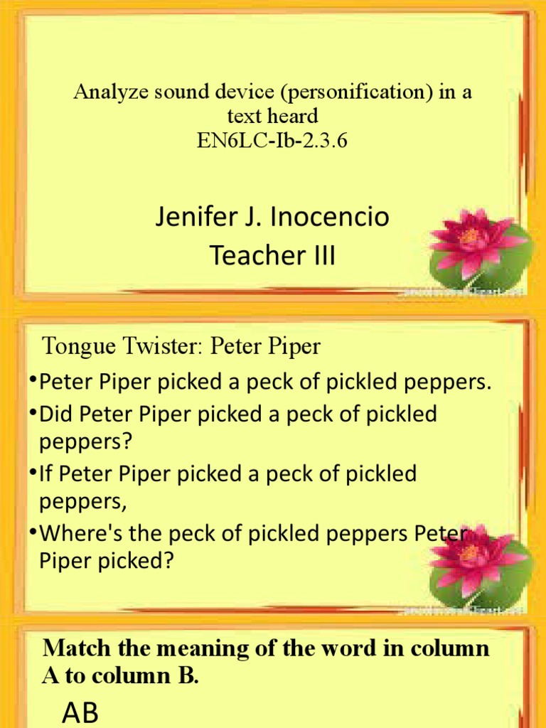 Analyzing Personification in Poetry: An Examination of the Poem "The ...