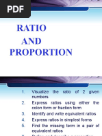 Ratios Choice Board | PDF | Ratio | Cognition