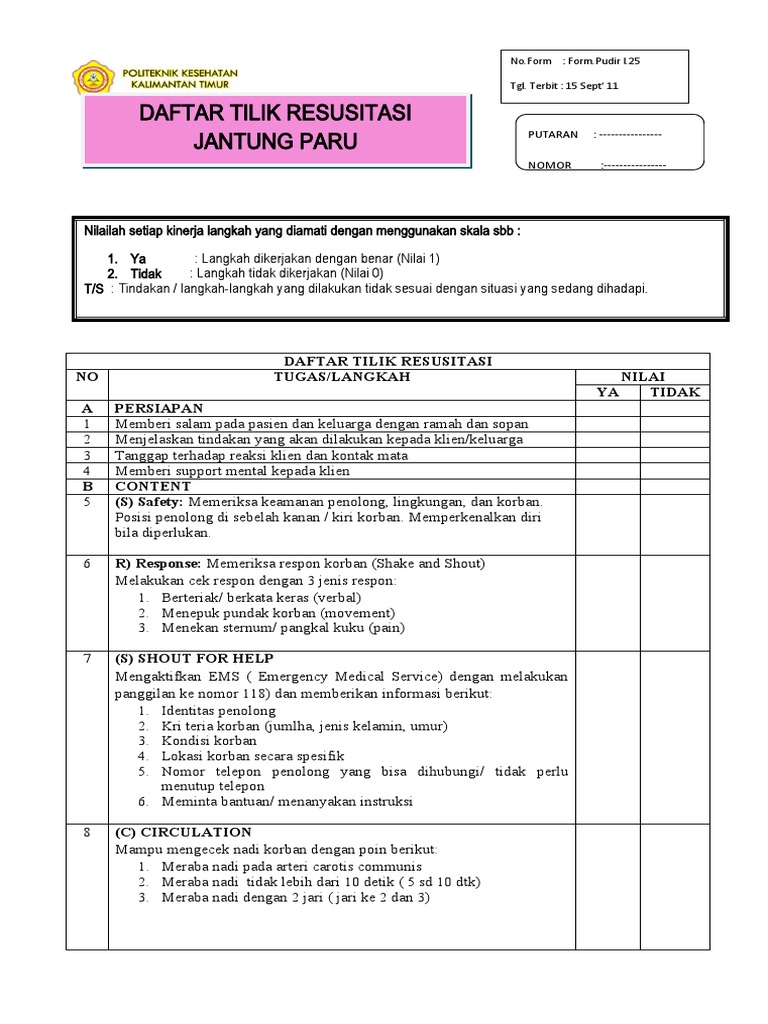 Check List RJP | PDF