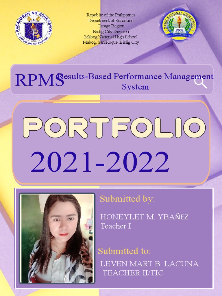 Rpms Portfolio Teacher Marjo Design 3 | Download Free PDF | Nonverbal ...