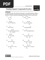 Naming Esters Practice Worksheet | PDF