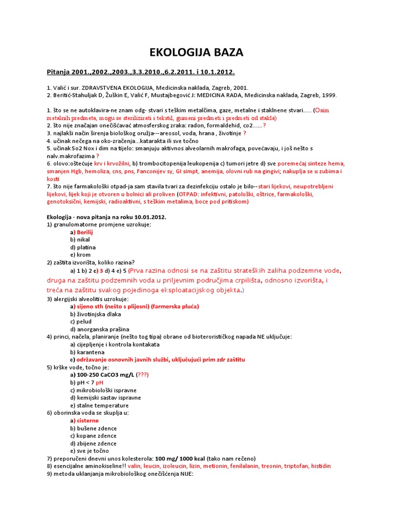 Ekologija Baza | PDF