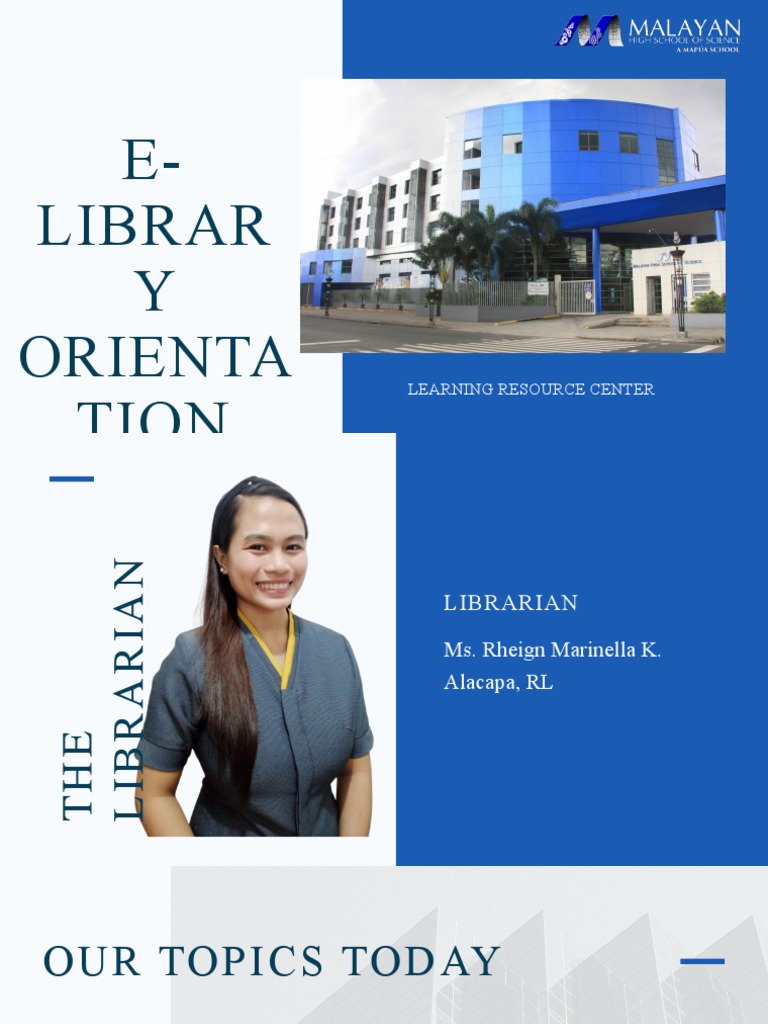 E Library Orientation | PDF | Libraries | Publishing