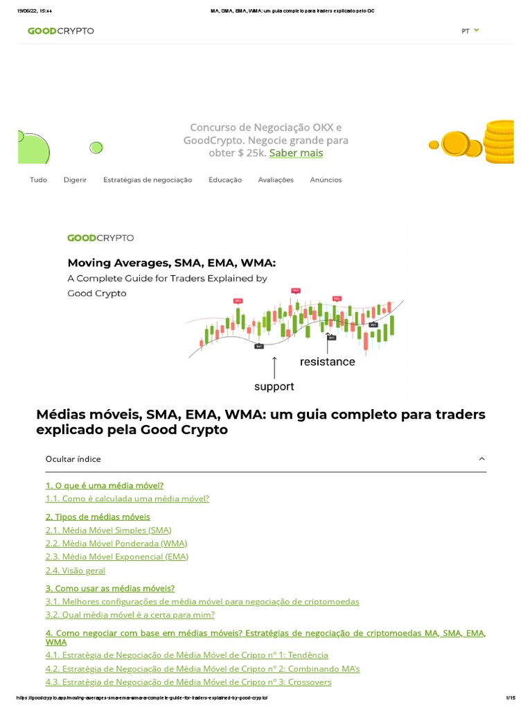 MA, SMA, EMA, WMA - Um Guia Completo para Traders Explicado Pelo GC | PDF | Média móvel ...