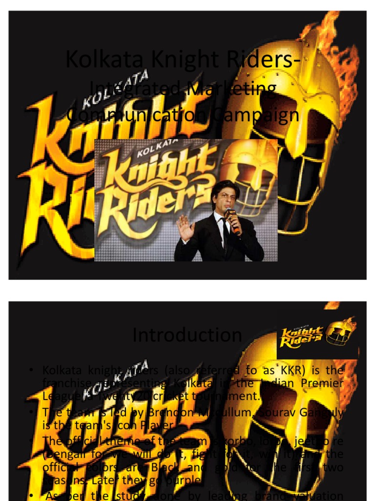 Kolkata Knight Riders IMC Campaign | PDF | Marketing | Communication