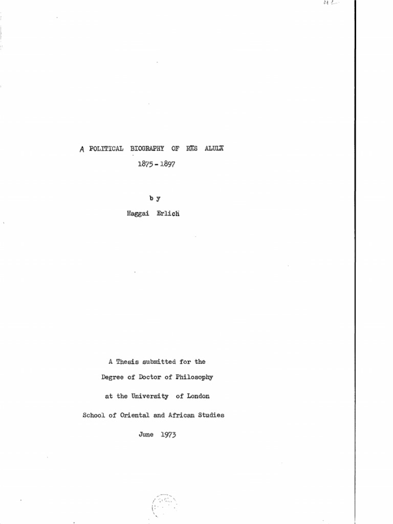 Ras Alula and The Scramble For Africa A Political Biography | PDF