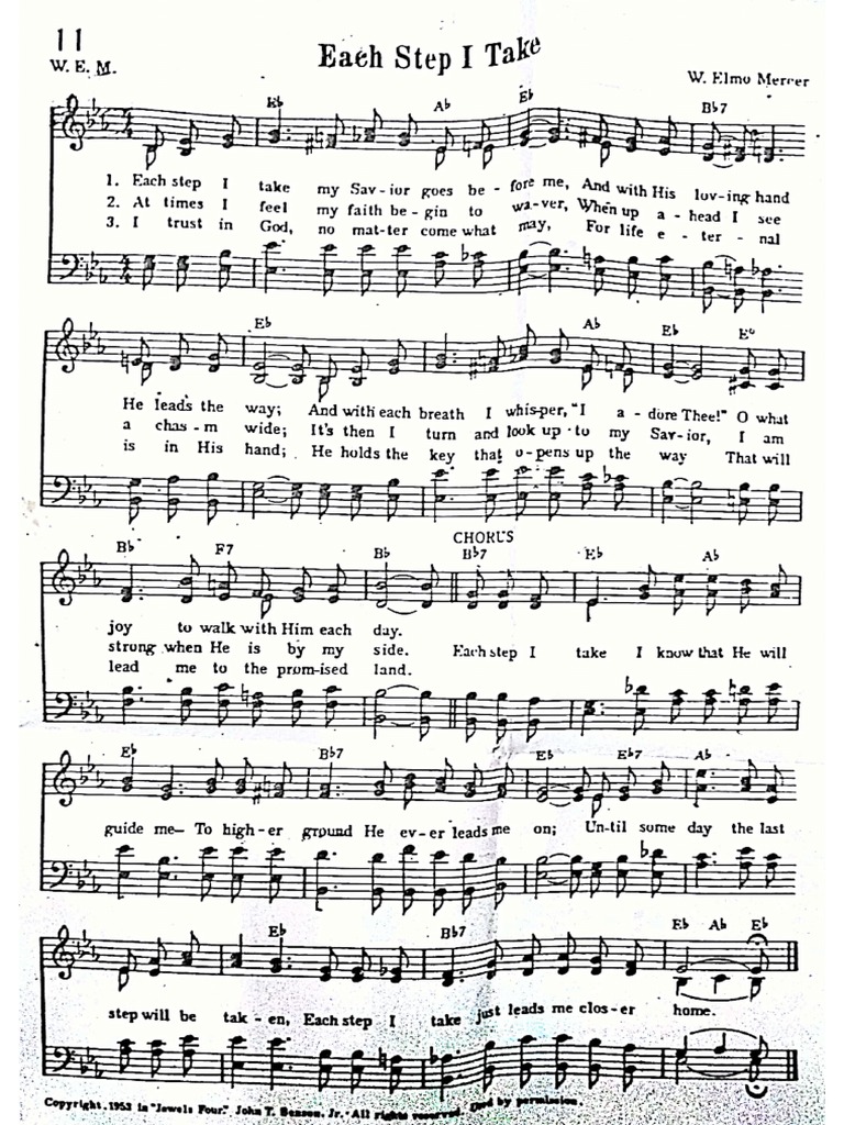 Each Step I Take | PDF