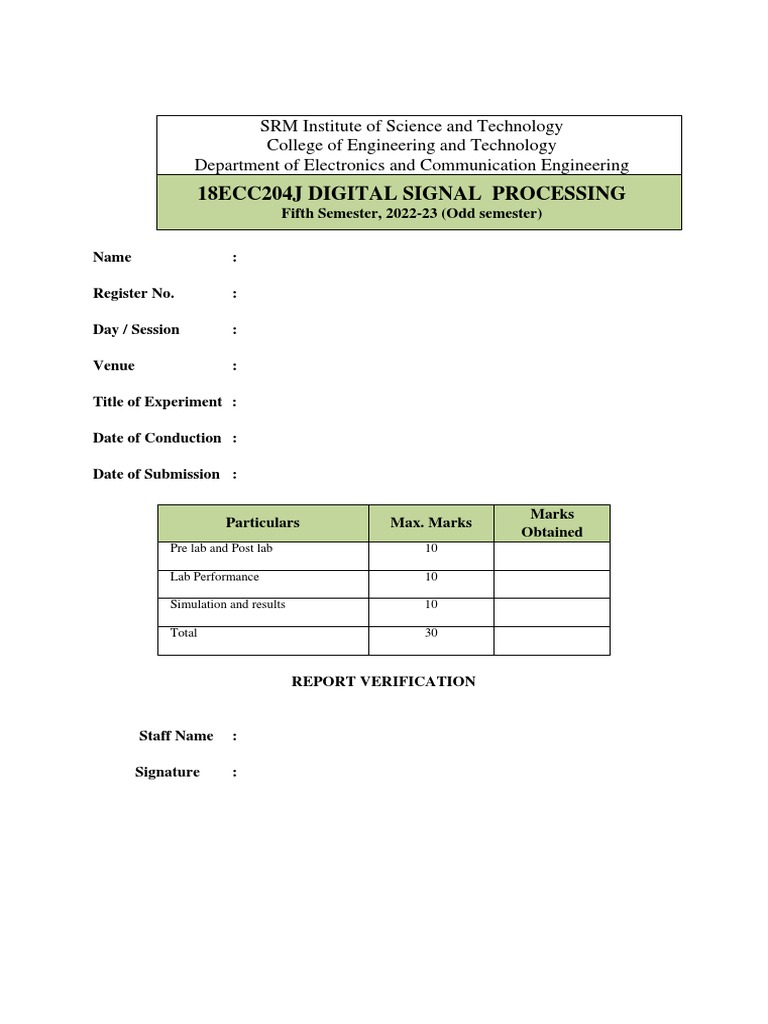 Exp-2 DSP | PDF | Discrete Time And Continuous Time | Computer Science
