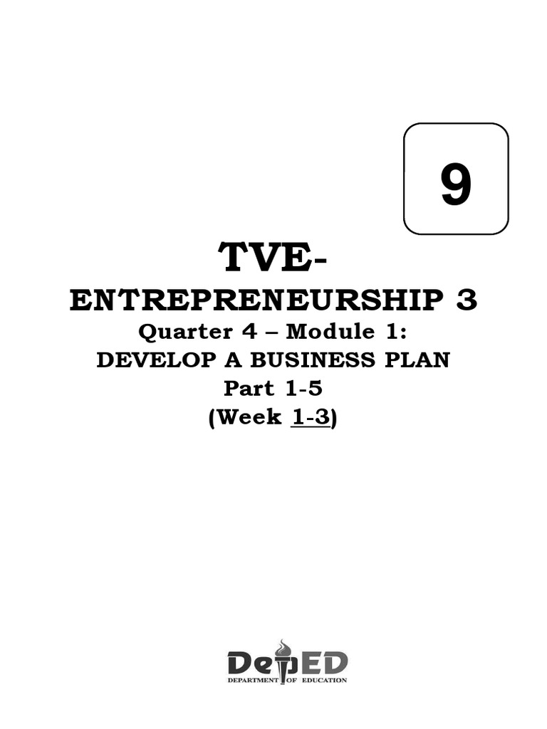 Entrep 3 QUARTER 4 MODULE 1 WEEK 1 3.passed No AK | PDF | Marketing ...