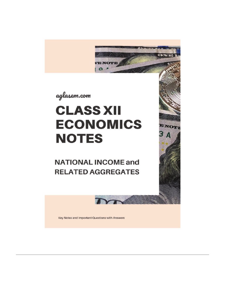 Class 12 National Income | PDF