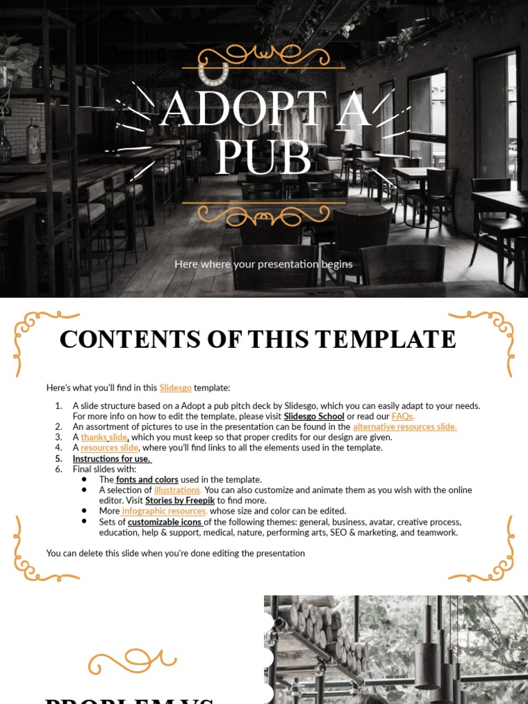 Adopt A Pub Pitch Deck by Slidego | PDF | Planets | Solar System