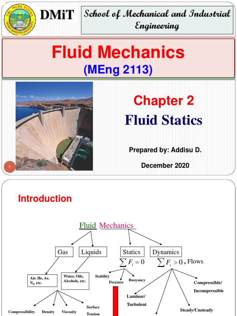 Chapter 2. Fluid Statics | PDF | Buoyancy | Pressure