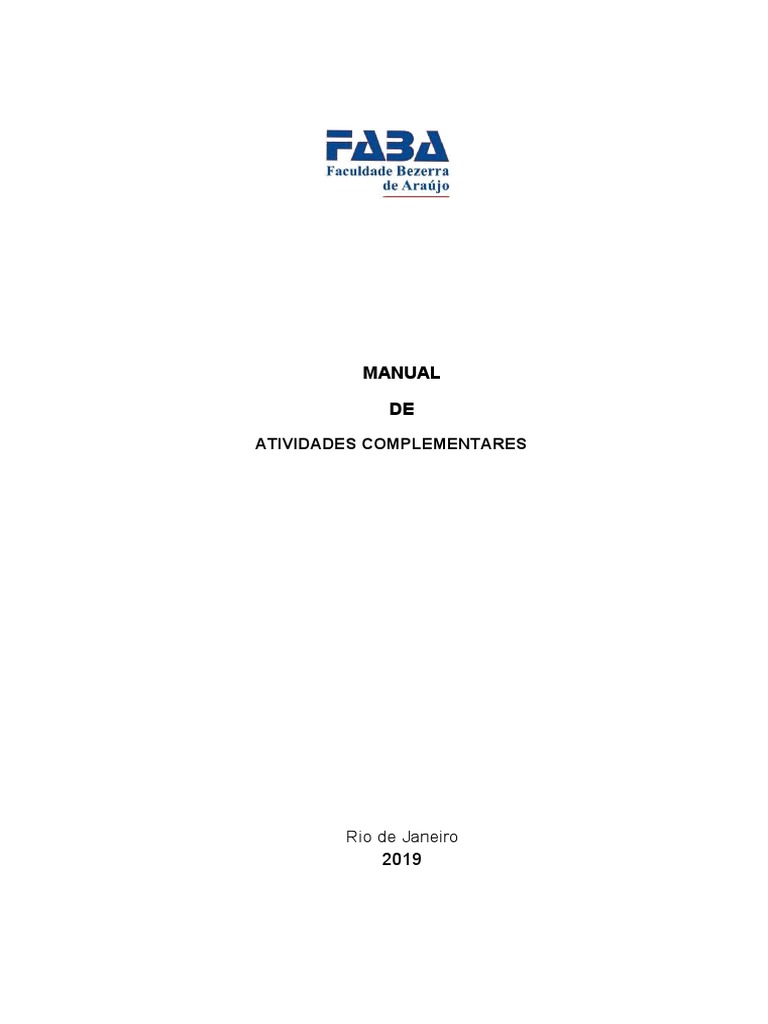 Manual de Atividades Complementares | PDF