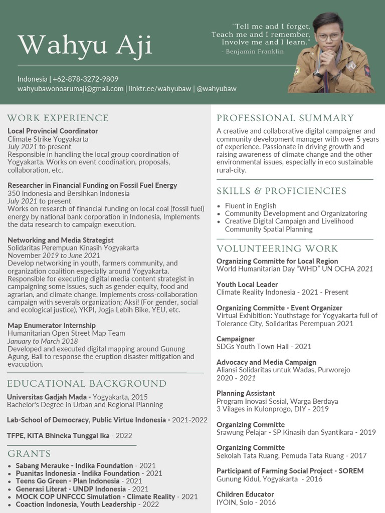 CV Wahyu Aji, update April | PDF | Indonesia | Natural Environment