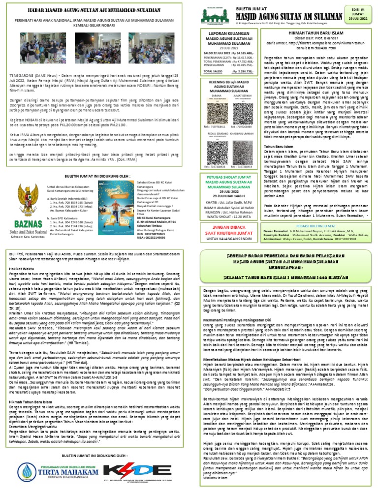 BULETIN JUMAT EDISI 29 JUL 2022 Rev | PDF
