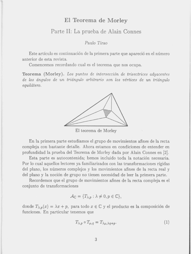 Prueba del Teorema de Morley | PDF | Triángulo | Rotación