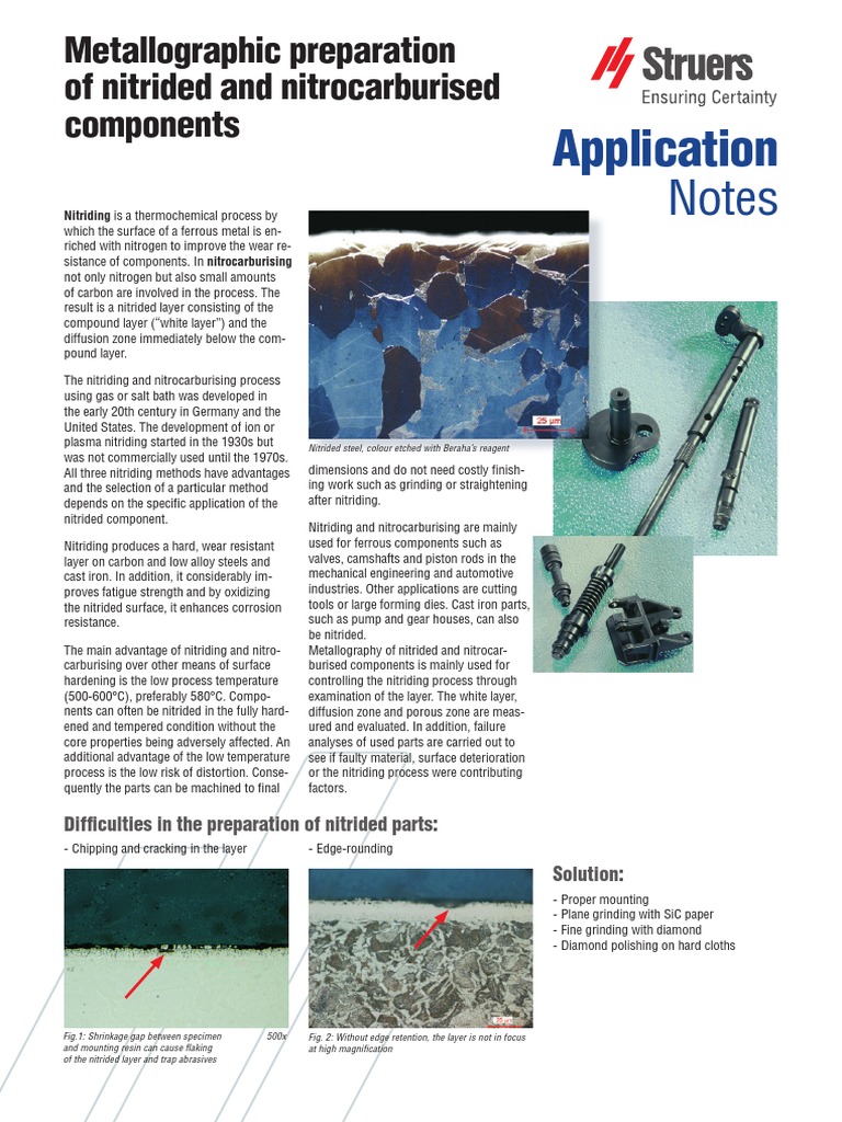 Notes Application: Metallographic Preparation of Nitrided and ...