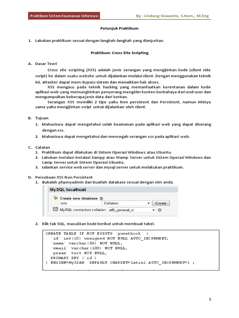 Praktikum Keamanan Web | PDF