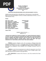 Barangay Resolution On BDRRMC | PDF | Emergency Management | Disaster ...