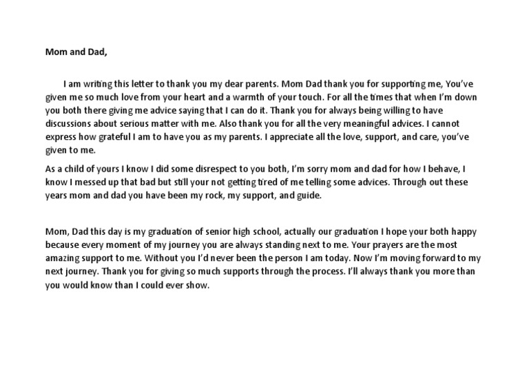 Letter To My Dear Parents | PDF | Poetry