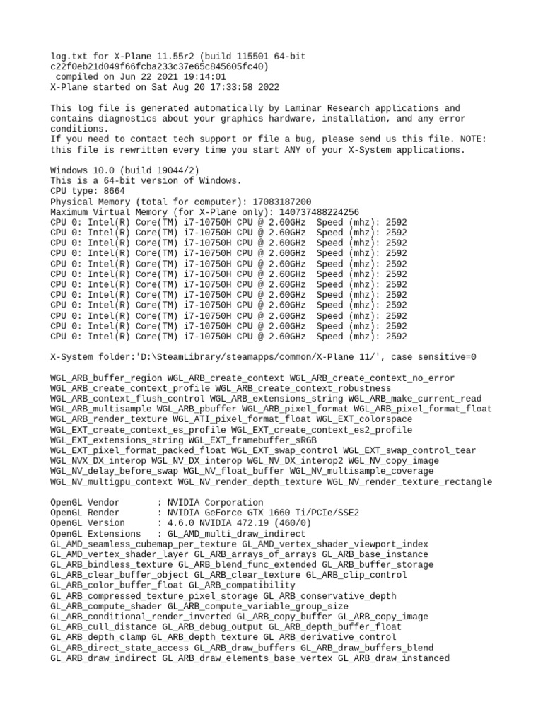Log | PDF | Central Processing Unit | 64 Bit Computing
