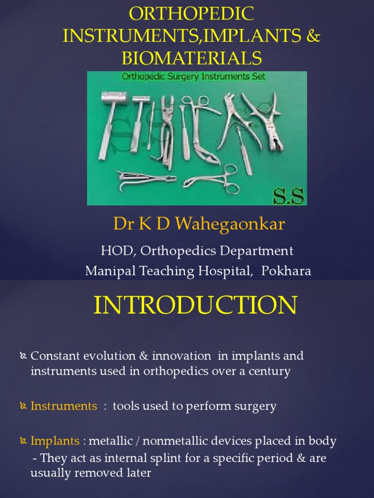 Ortho Instruments & Implants | PDF | Screw | Implant (Medicine)