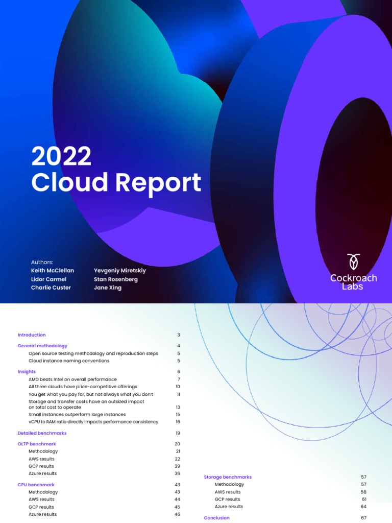 2022 Cloud Report Cockroach Labs | PDF | Central Processing Unit | Cloud Computing