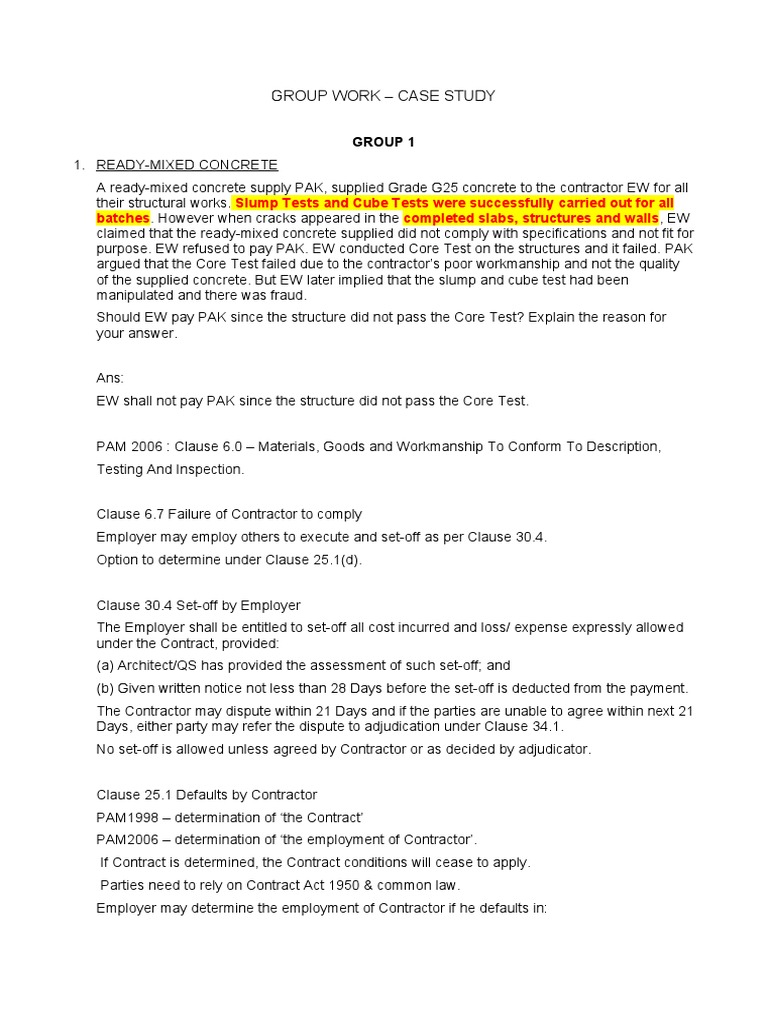 Groupwork - Case Study (1) - Group 1 | PDF | Mediation | Adjudication