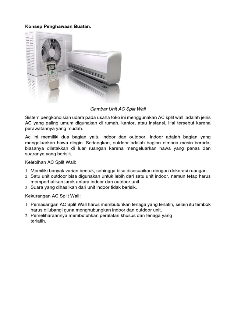 Konsep Penghawaan Buatan | PDF