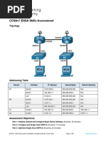 ENSA CCNAv7 ENSA Practice PT Skills Assessment (PTSA) Answers | PDF | Computer Network | Router ...