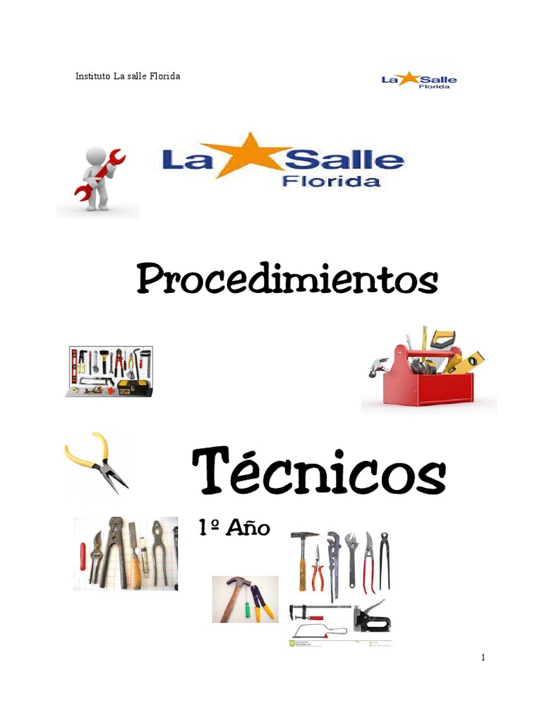 Procedimientos Tecnicos 1ro Tec (Material de Soporte) | PDF | Madera ...