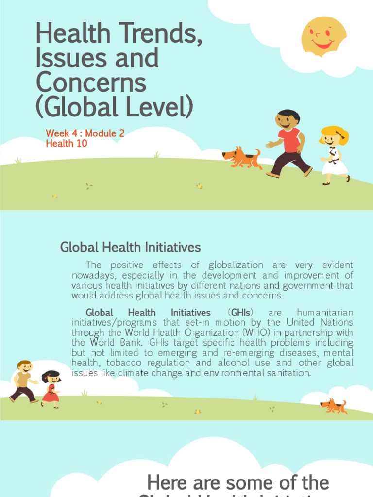 Health Trends, Issues and Concerns (Global Level) | PDF | Non ...