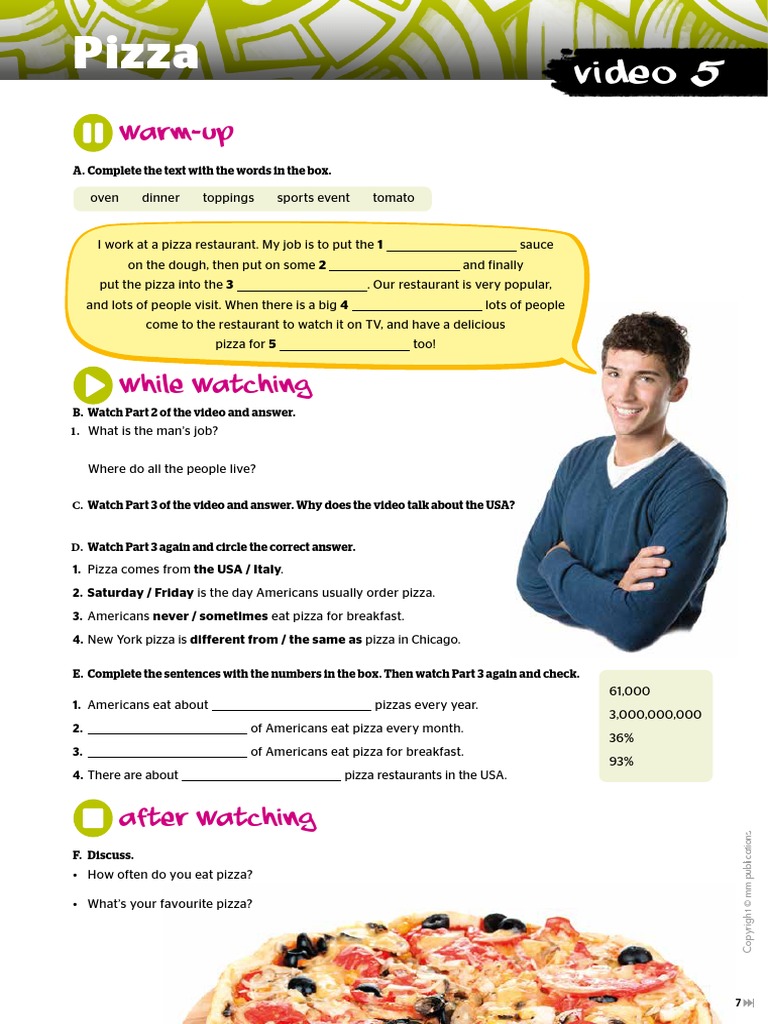 Switch On Worksheets 1 Form Video 5 | PDF