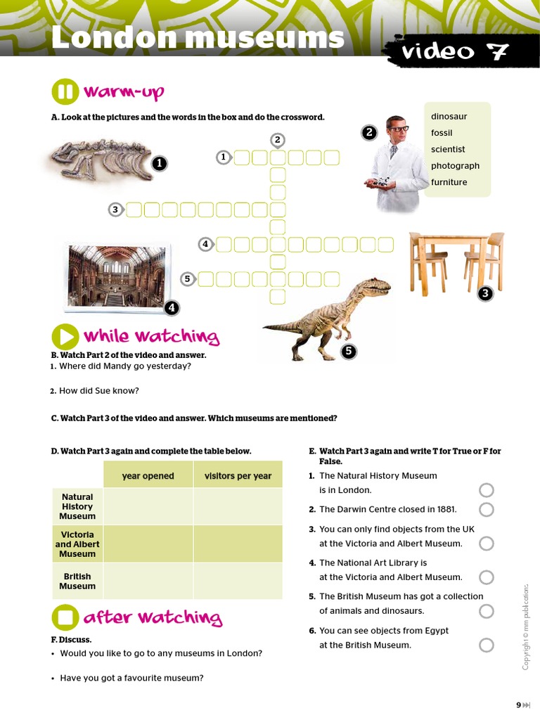 Switch On Worksheets 1 Form Video 7 | PDF