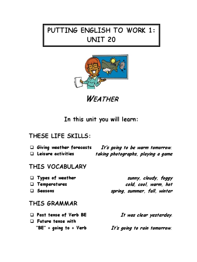 Weather Forecasting Skills Unit | PDF | Weather | English Language