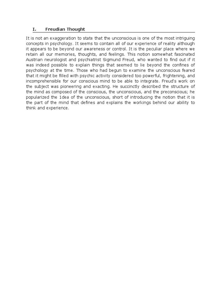 Freudian Thought | PDF | Self-Improvement | Science & Mathematics
